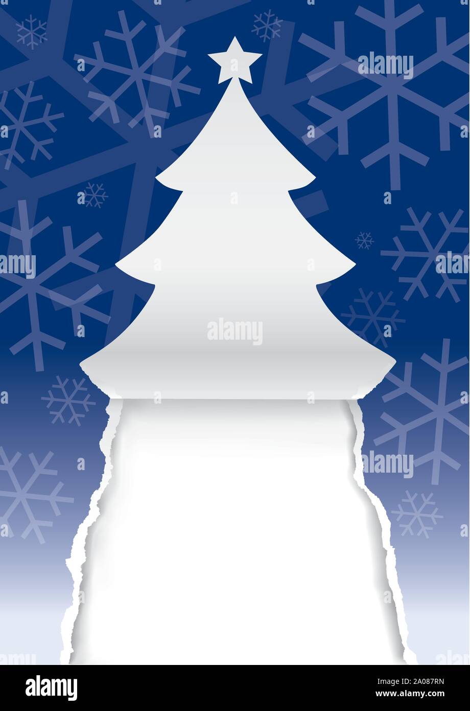 Christmas tree snowflakes vector Stock Vector Images - Alamy