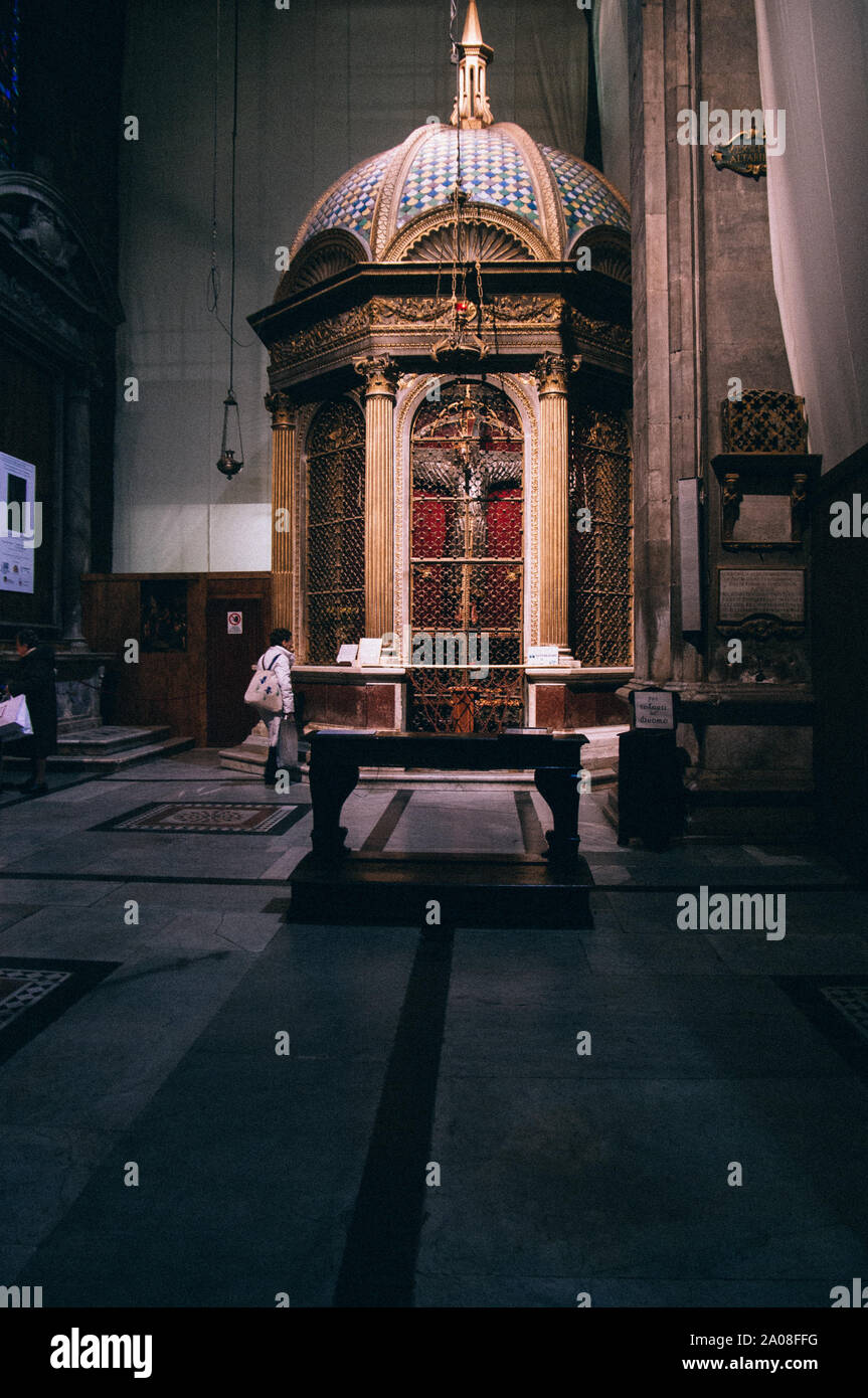 Small octagonal temple or chapel shrine in san martino's cathedral that ...