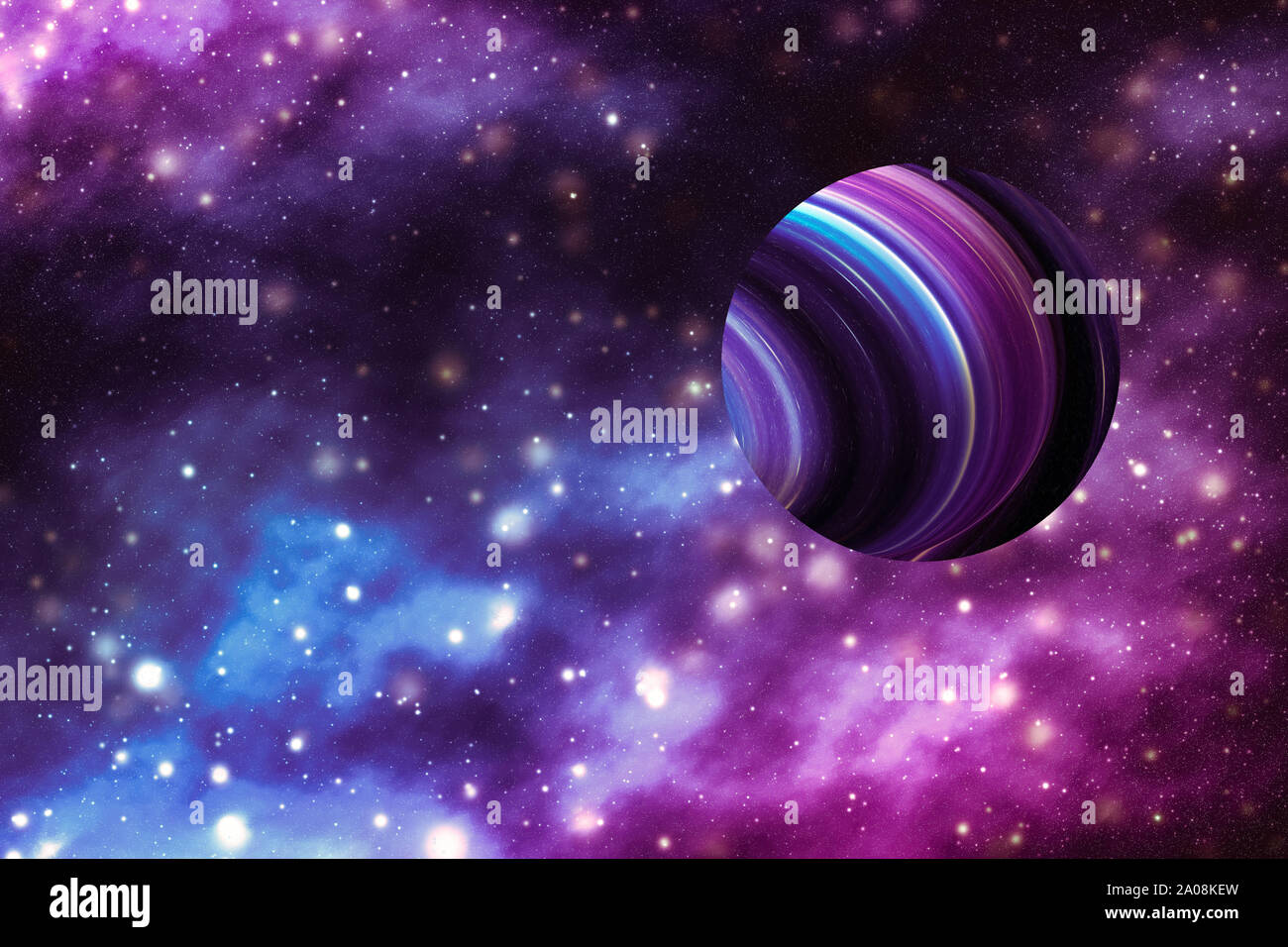 Discovery in astronomy, cosmic abstract and future technology concept ...