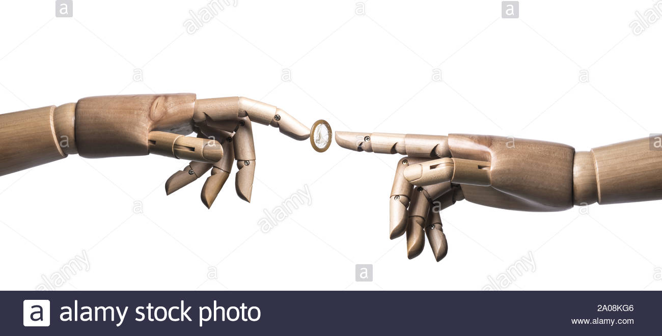 Creation Of Adam Michelangelo Hands High Resolution Stock Photography ...