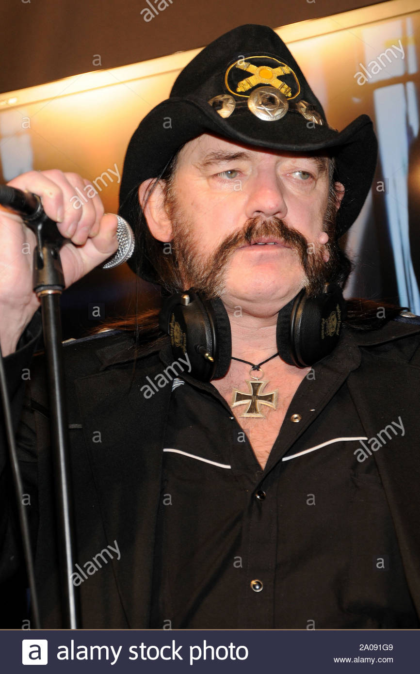 Motorhead Singer Lemmy Kilmister Stock Photos & Motorhead Singer Lemmy ...