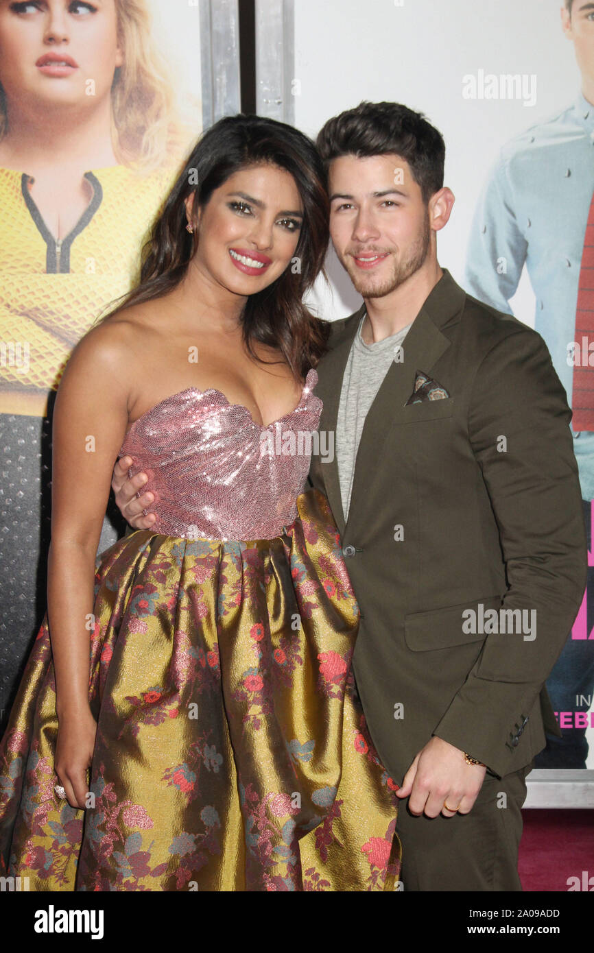 Los Angeles.CA.USA Priyanka Chopra and Nick Jonas at Isn't It Romantic ...