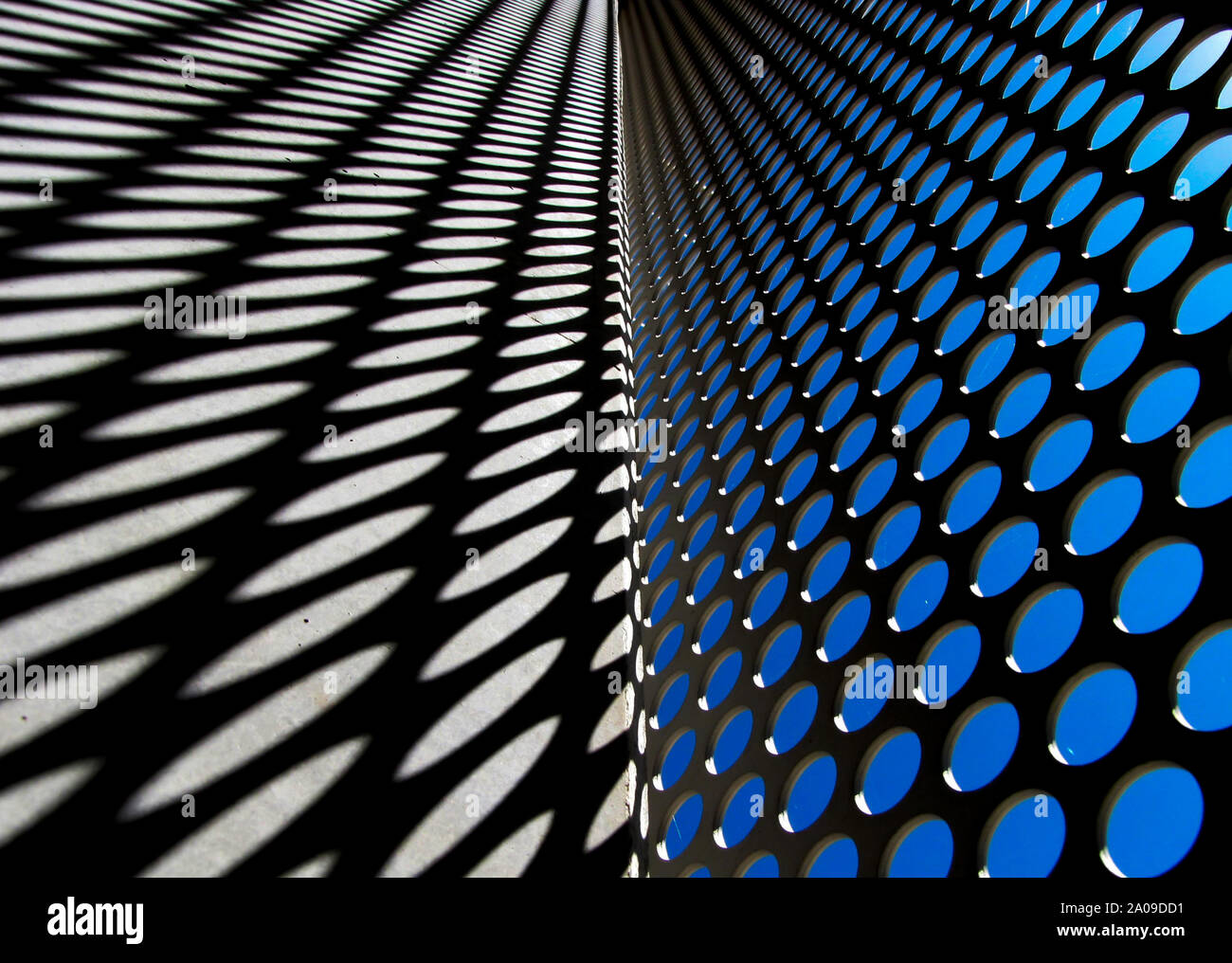 Geometric Shadows from Metal Grid Stock Photo - Alamy
