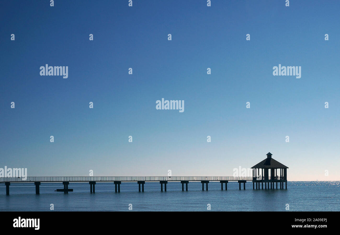 Pontchartrain Lake Pier Stock Photo - Alamy