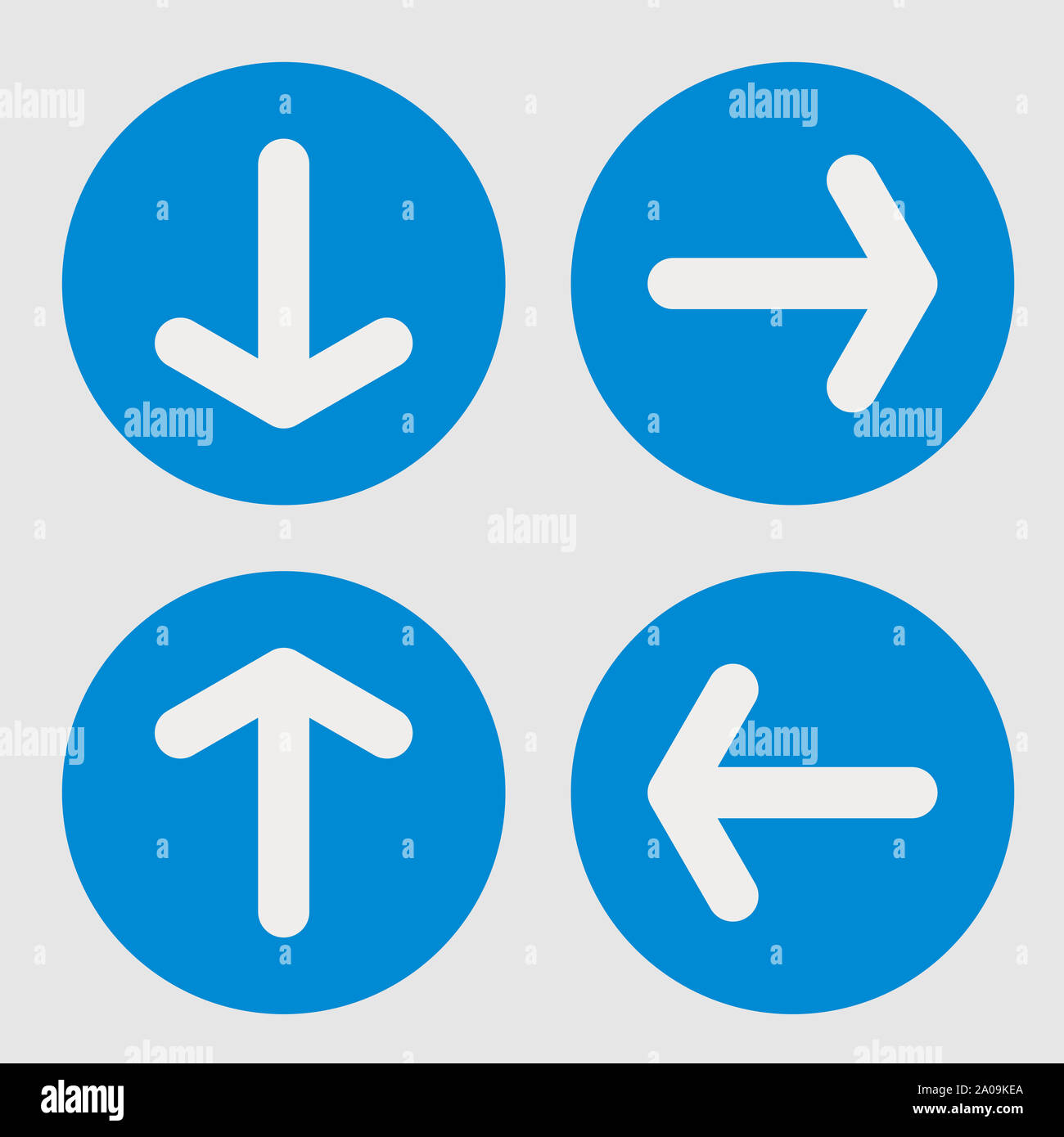 Arrow icons - All directions left,right,up,down vector illustration ...