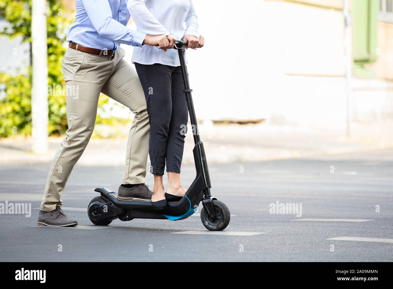 Ride on electric scooter hi-res stock photography and images - Alamy