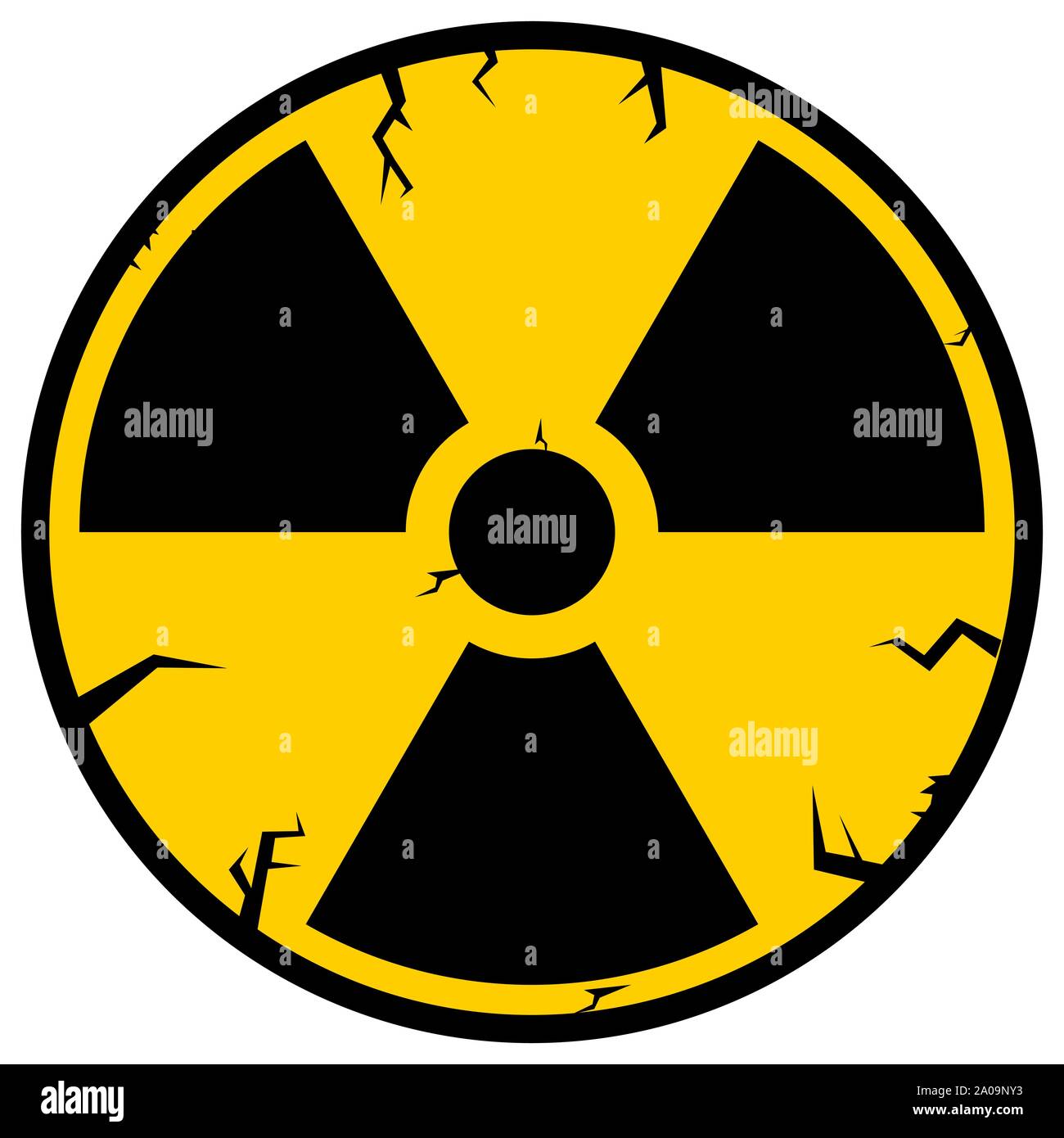 Ionizing Radiation Sign. Radioactive contamination symbol. Warning ...