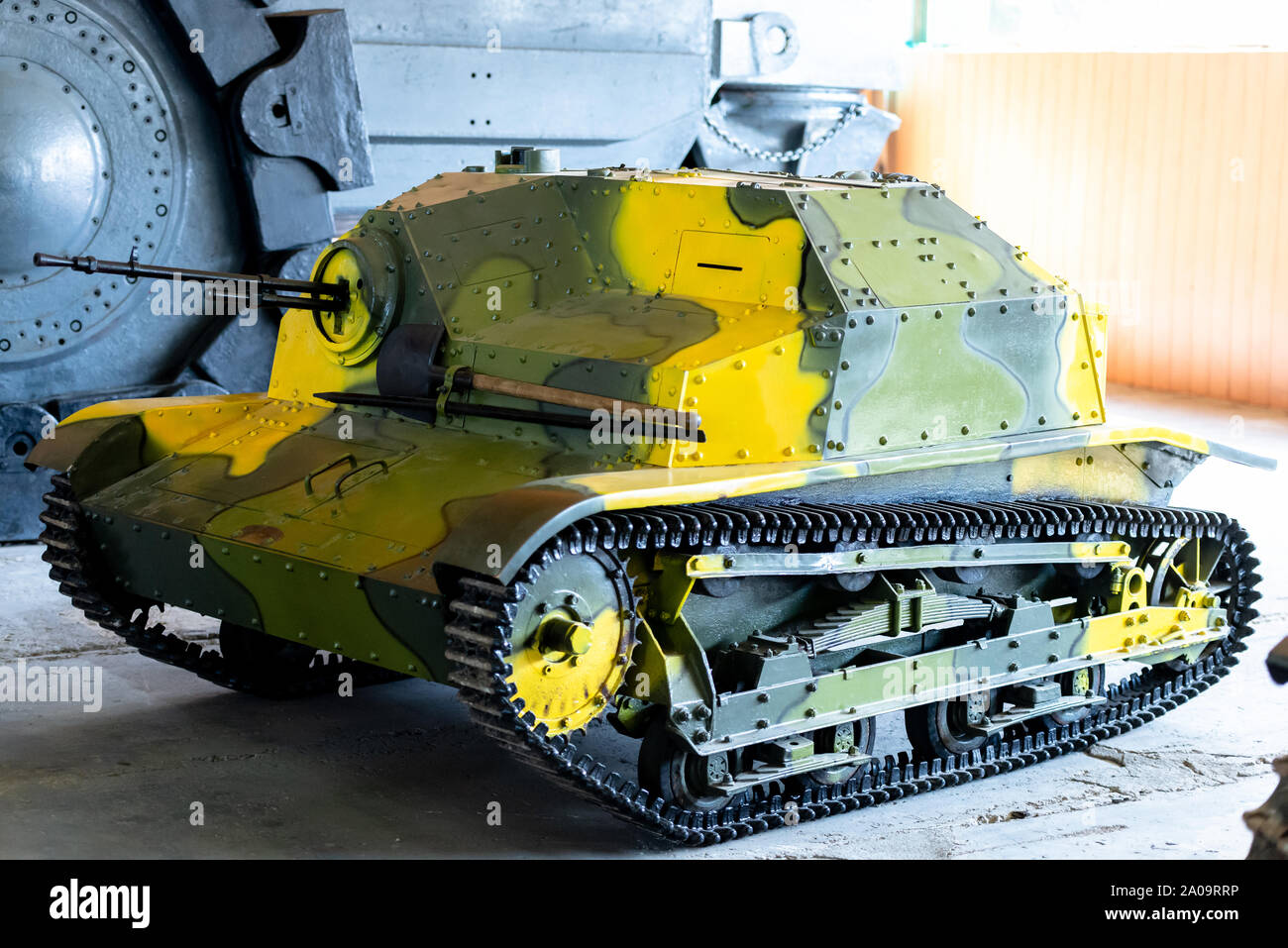 Polish TKS Light Panzer. A small caterpillar-tracked armored vehicle ...