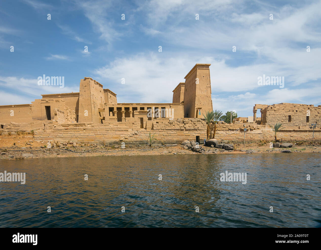 Egypt. Temple of Philae, temple of Isis. Nile Stock Photo - Alamy