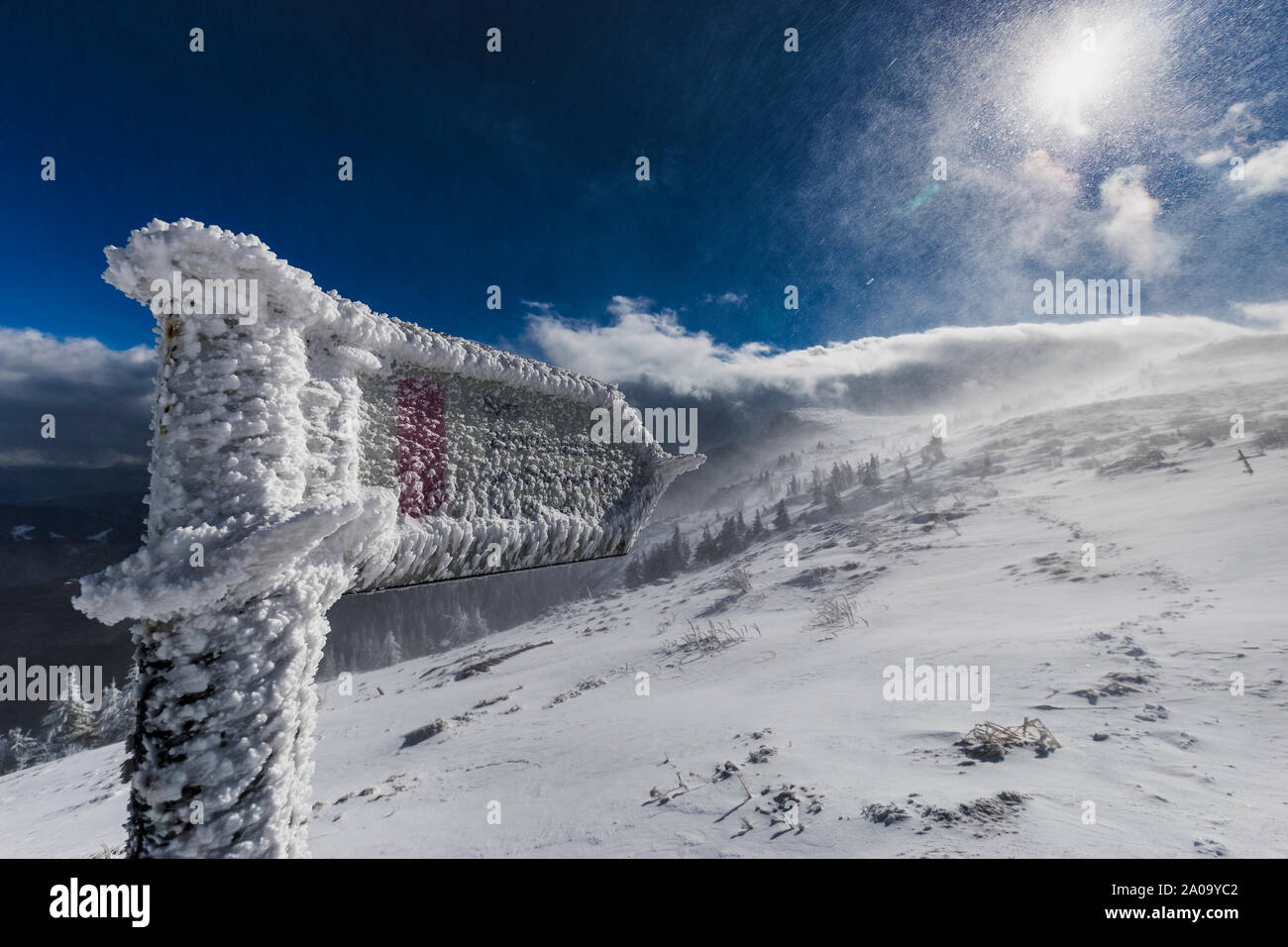 Blizzard sign hi-res stock photography and images - Alamy