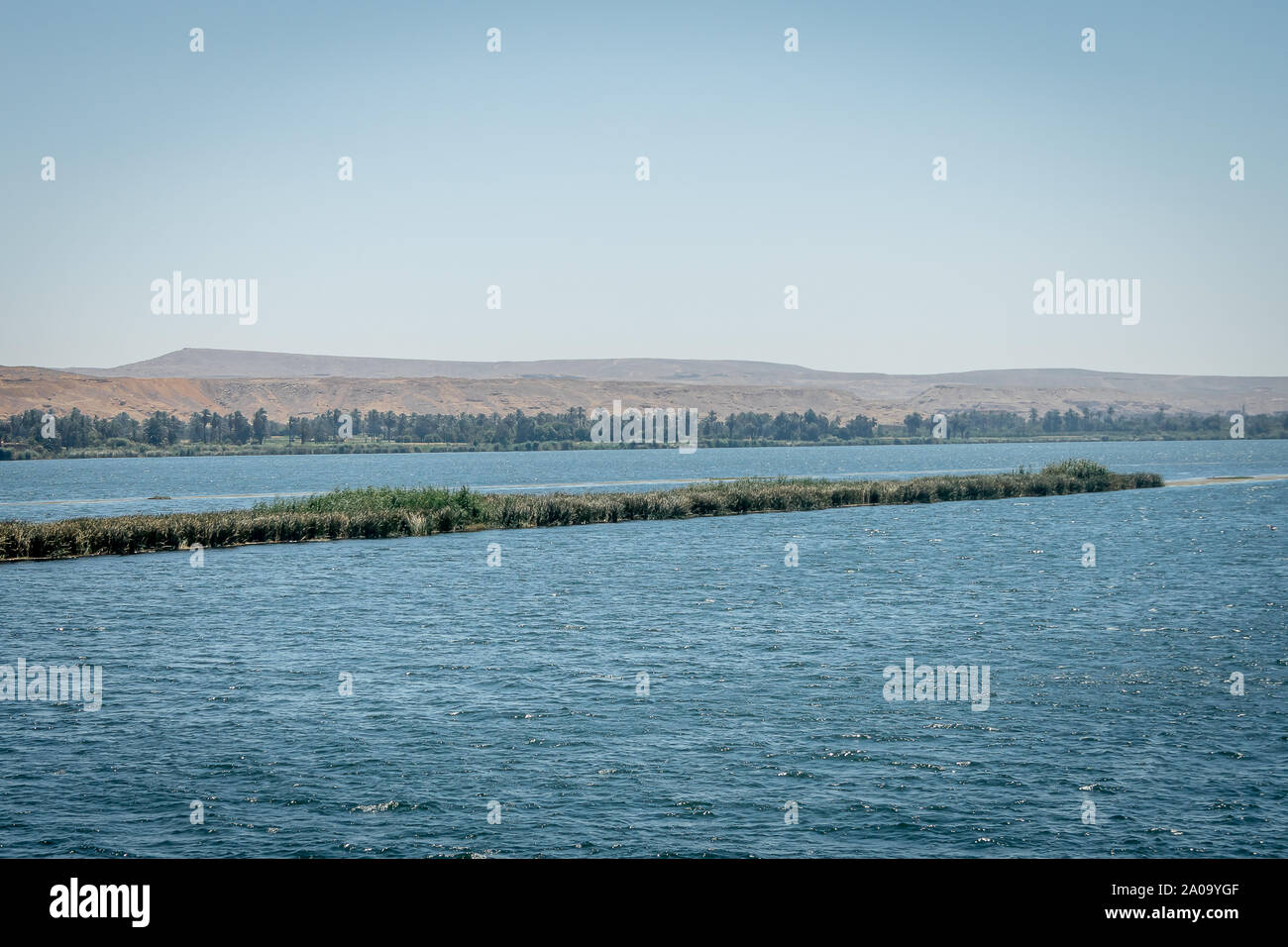 Landscape on the banks of the Nile river. Egypt. Africa Stock Photo - Alamy