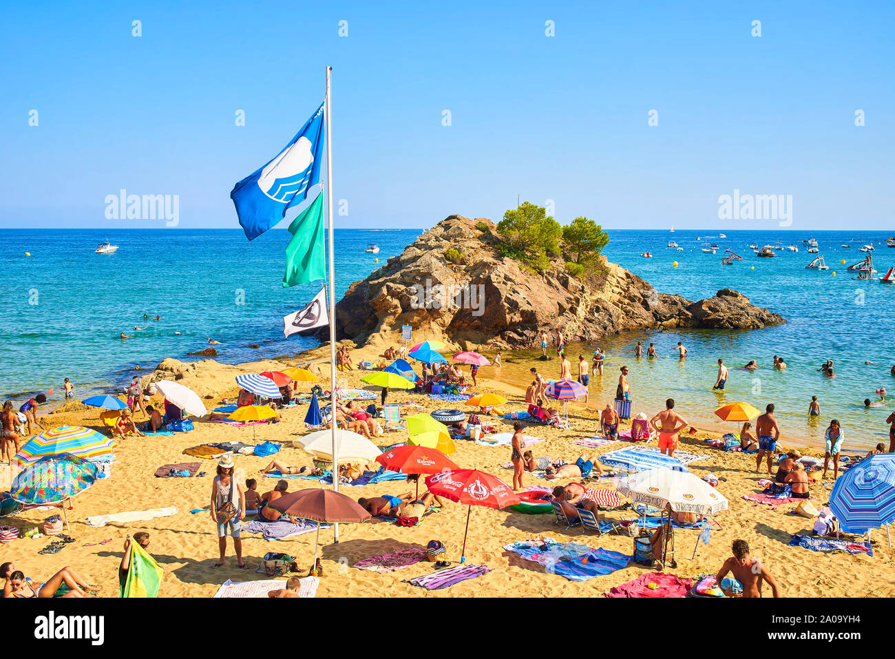 Coastline at palamos on the costa brava hi-res stock photography and ...
