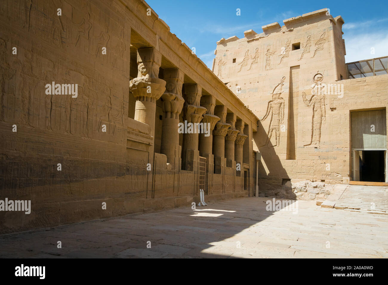Egypt. Temple of Philae, temple of Isis. Nile Stock Photo - Alamy