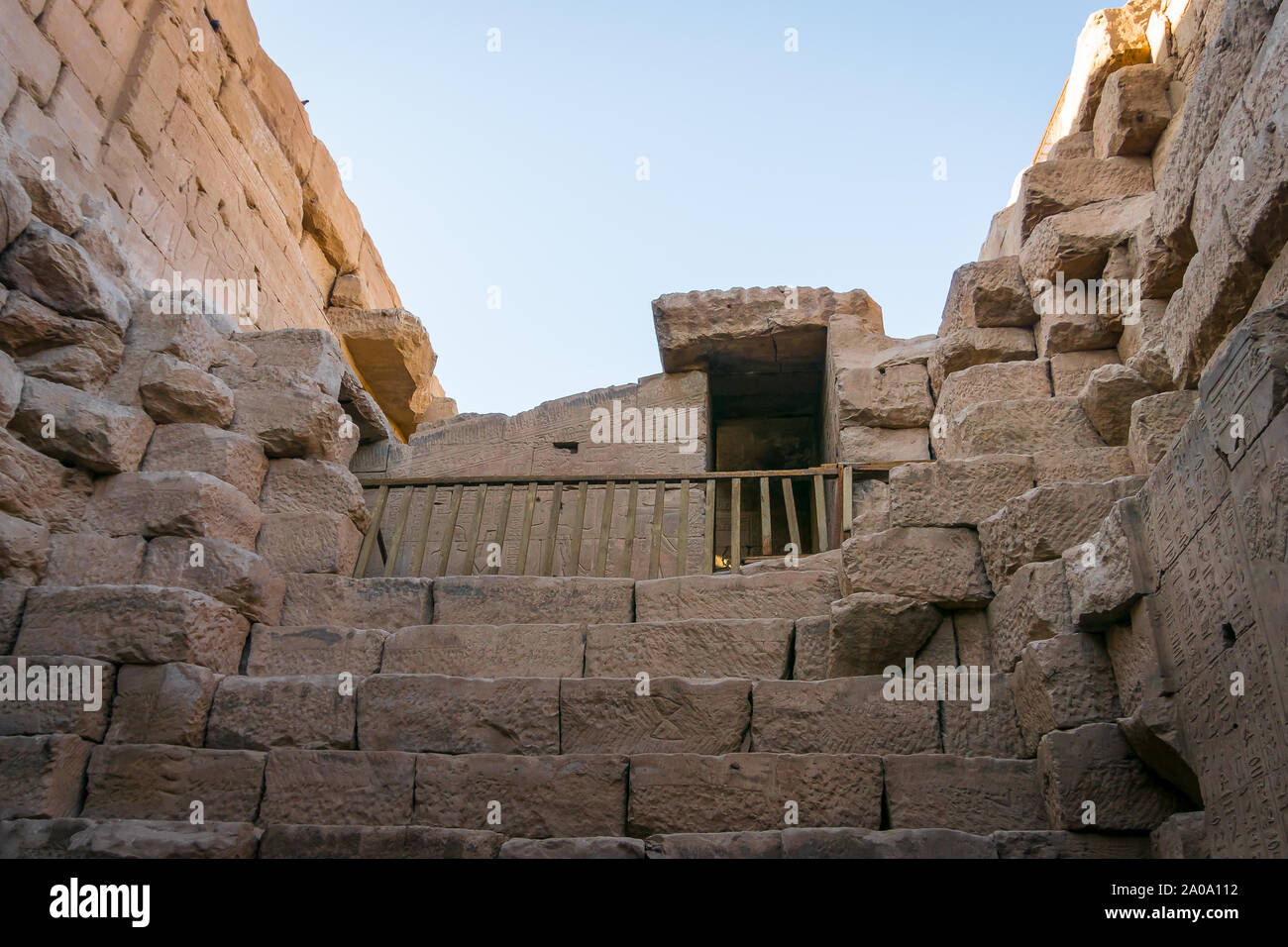 Details of the interior of the Temple of Edfu. Egypt. Africa Stock ...