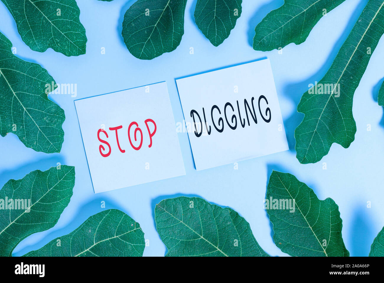 Handwriting text writing Stop Digging. Conceptual photo Prevent Illegal ...
