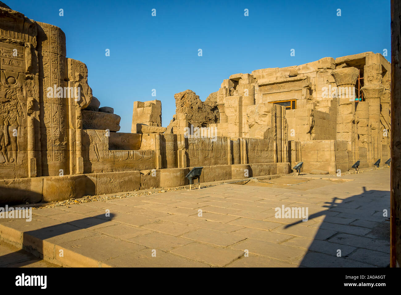 Interiors of the Temple of Edfu. Egypt. Africa Stock Photo - Alamy