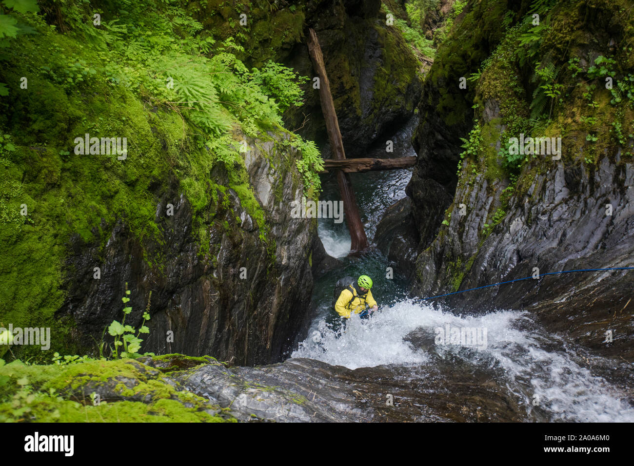 Man Rappelling Rock Face High Resolution Stock Photography and Images ...