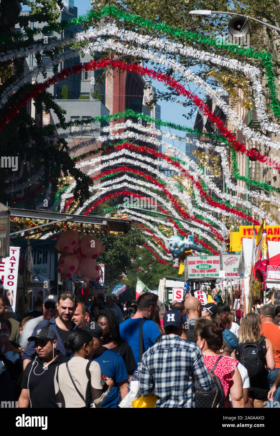 93rd Annual Feast of San Gennaro in Little Italy, New York City, USA ...