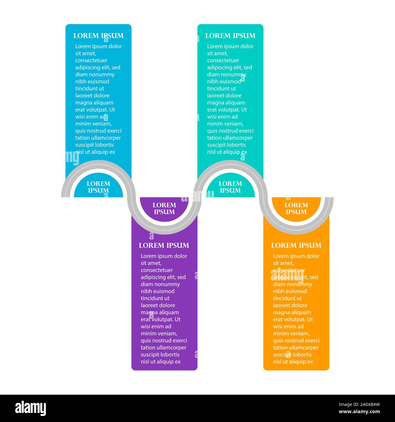 Business infographics illustration. Business data layout - Vector Stock ...