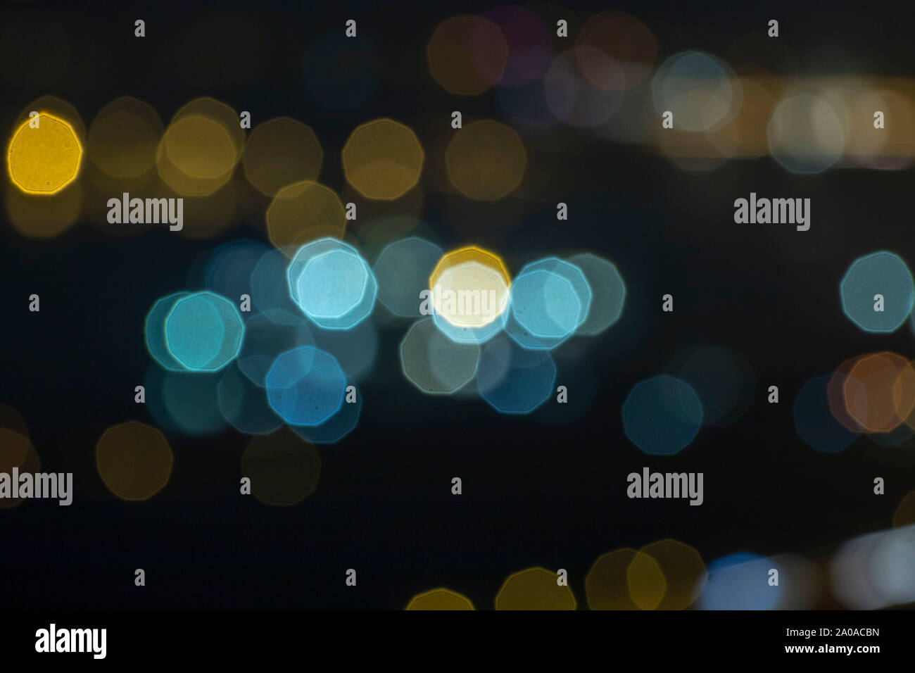 Colorful Street Lights Bokeh Stock Photo - Alamy