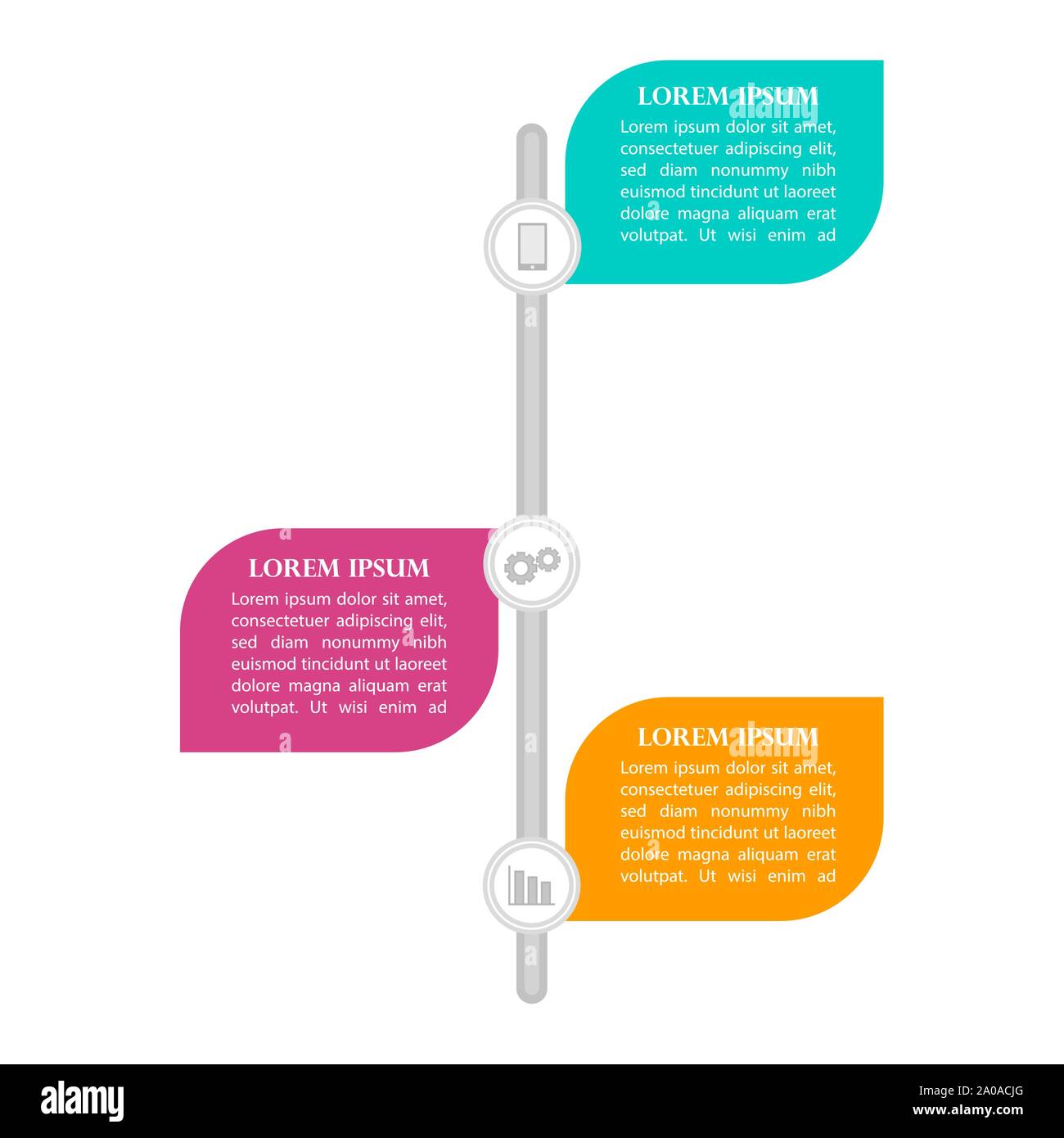 Business infographics illustration. Business data layout - Vector Stock ...