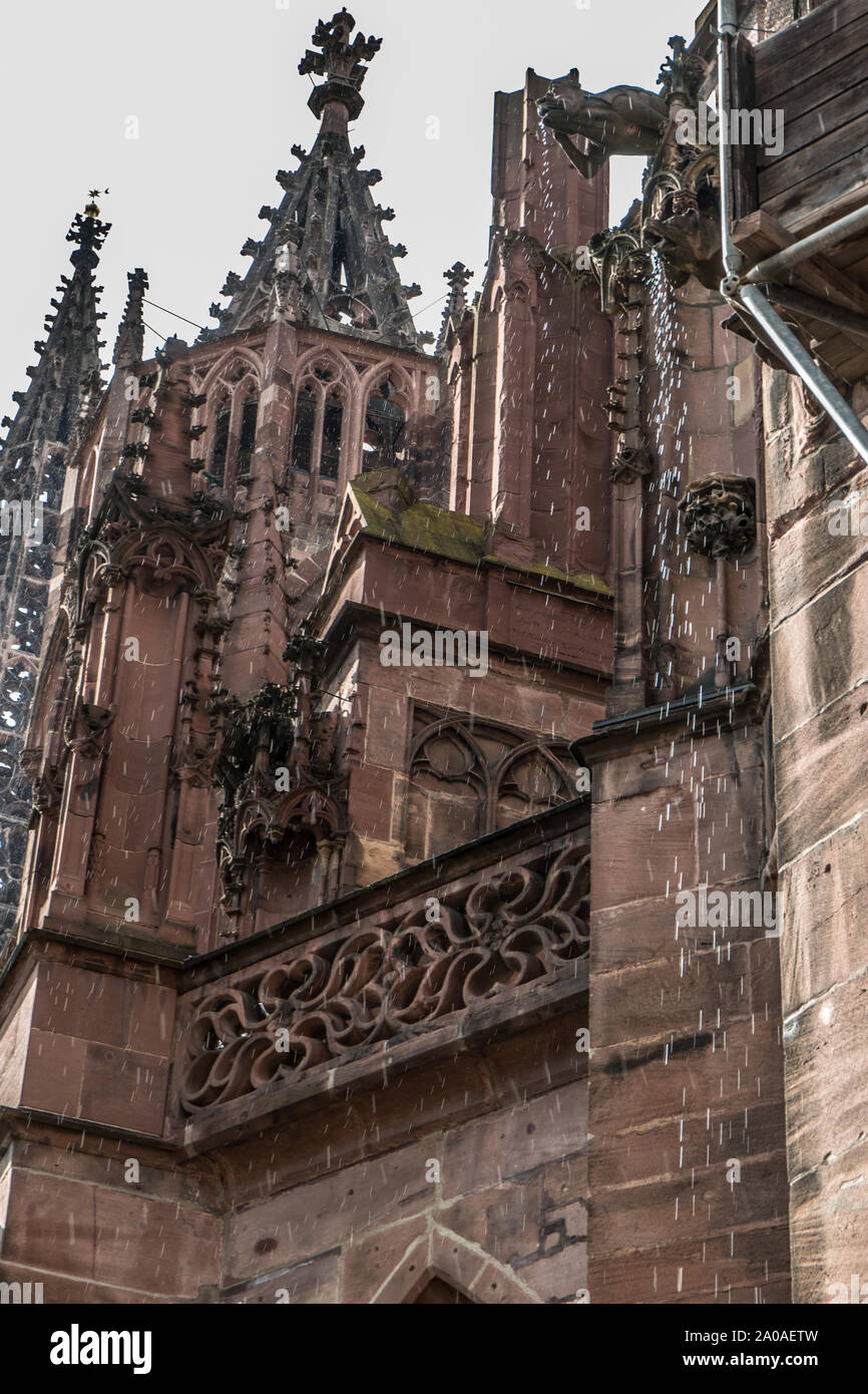 Gargoyles on Freiburg Cathedral, Baden württemberg, Germany Stock Photo ...