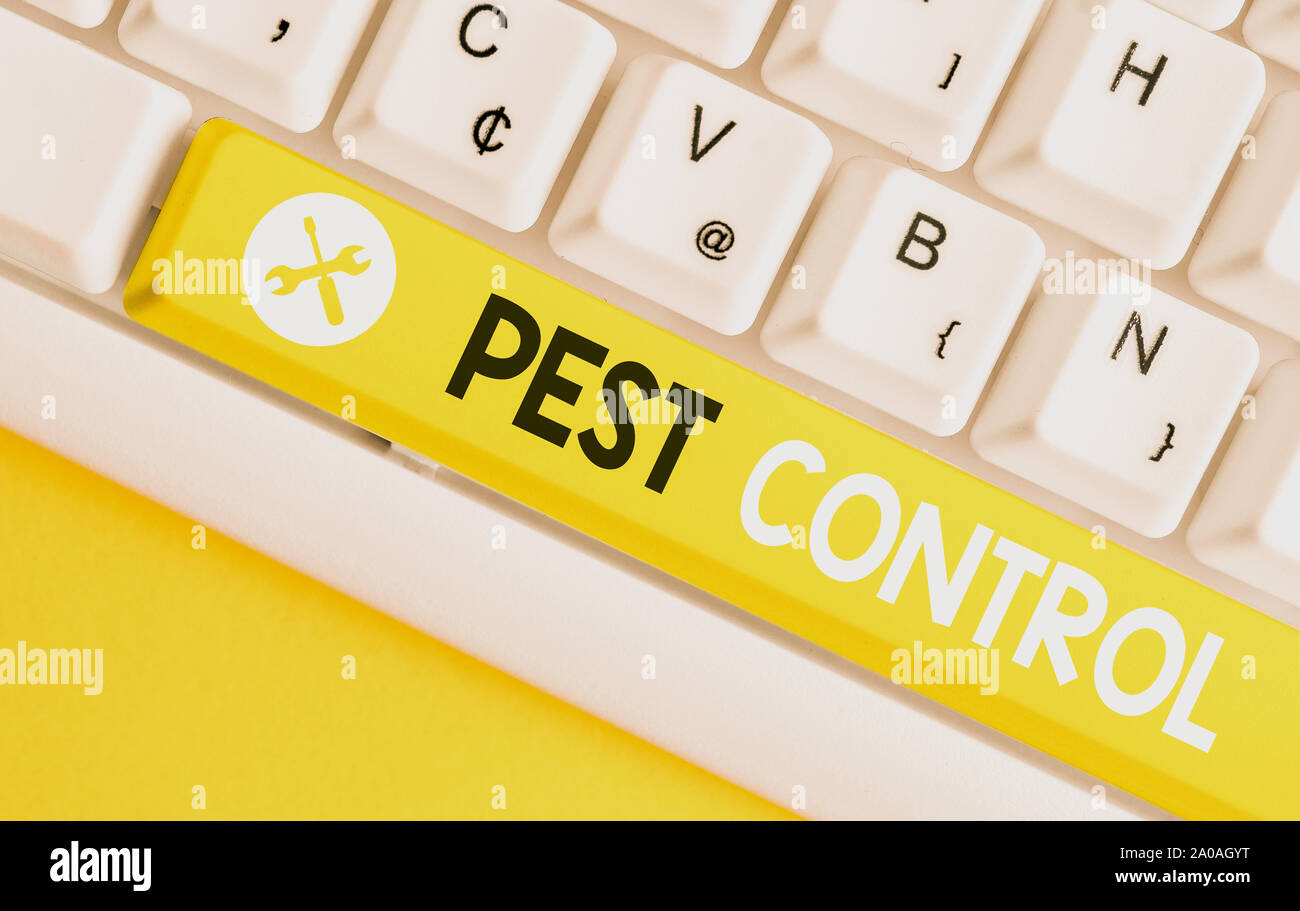 Conceptual hand writing showing Pest Control. Concept meaning Killing ... Conceptual hand writing showing Pest Control. Concept meaning Killing ...