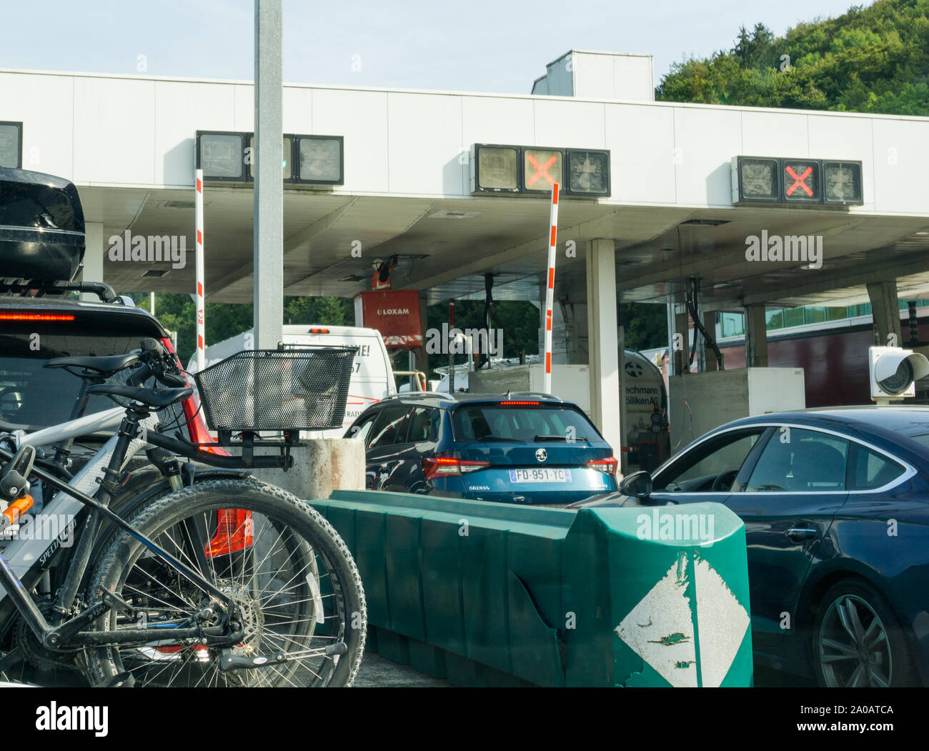 Dijon, Burgundy / France - 27 August 2019: many cars passing through ...