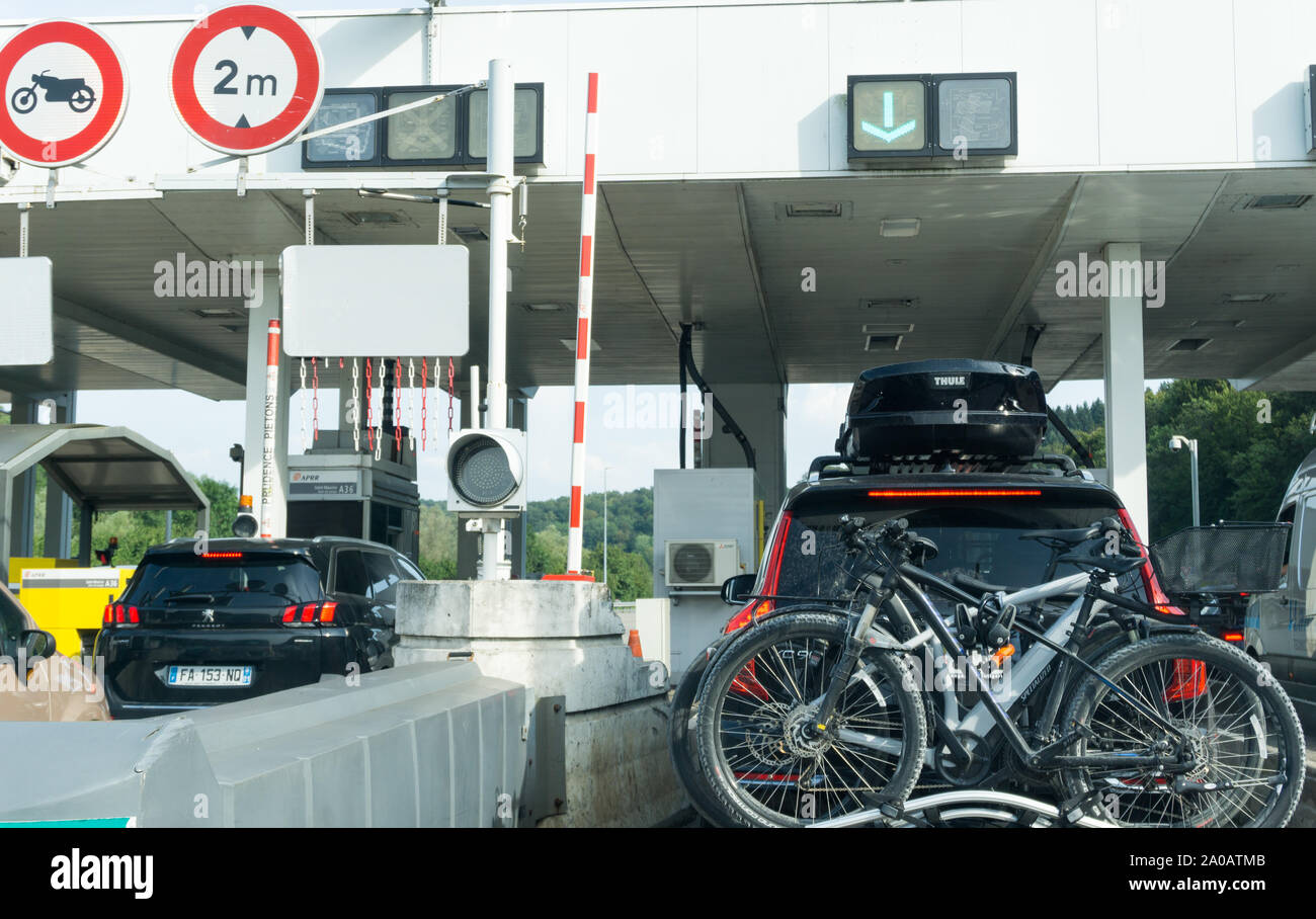 Dijon, Burgundy / France - 27 August 2019: many cars passing through ...