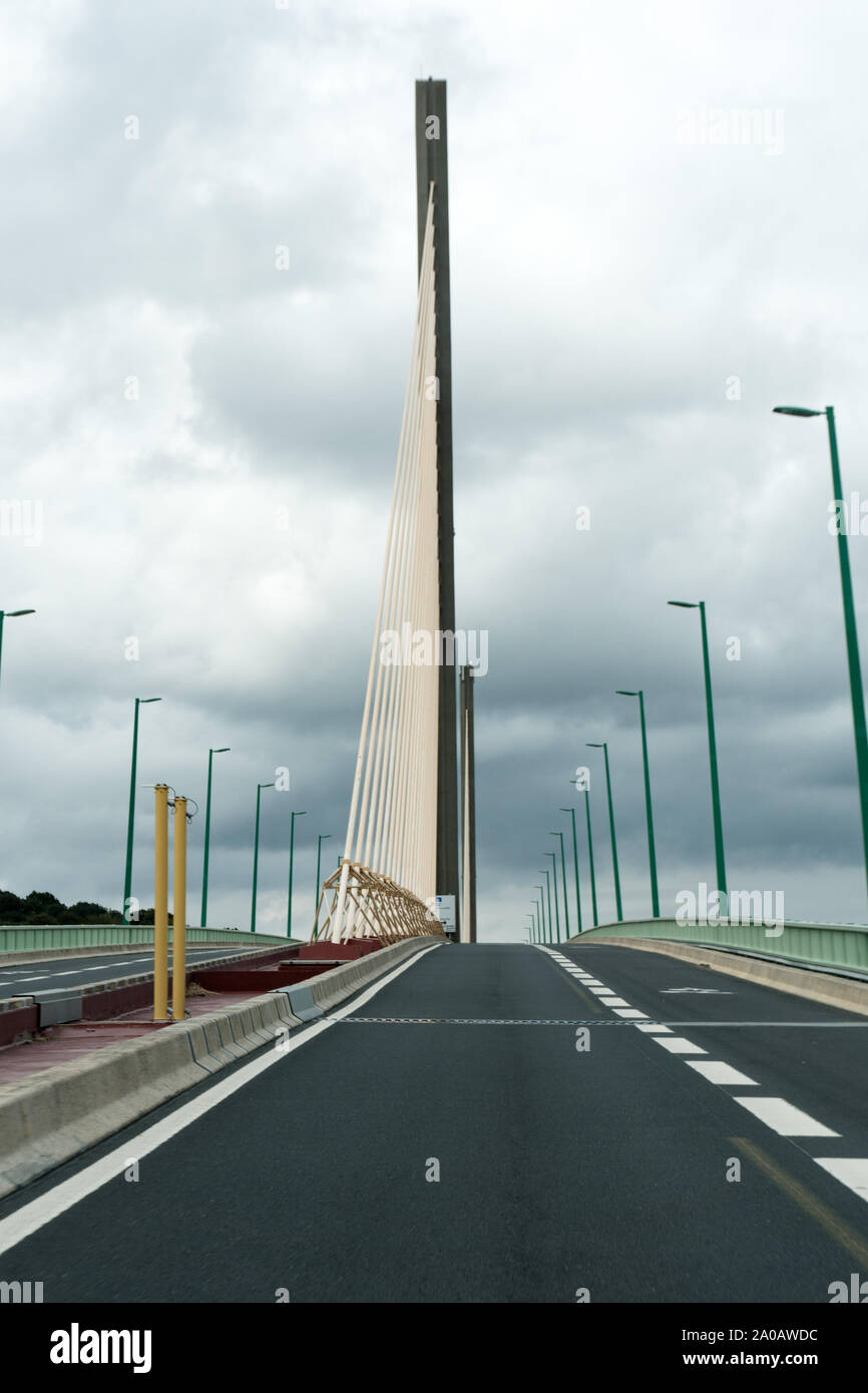 Caudebec-en-Caux, Seine-Maritime / France - 13 August 2019: modern ...