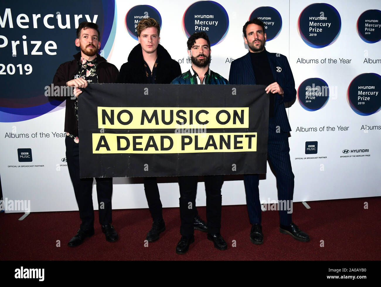 FOALS during the Hyundai Mercury Prize 2019, held at the Eventim Apollo ...
