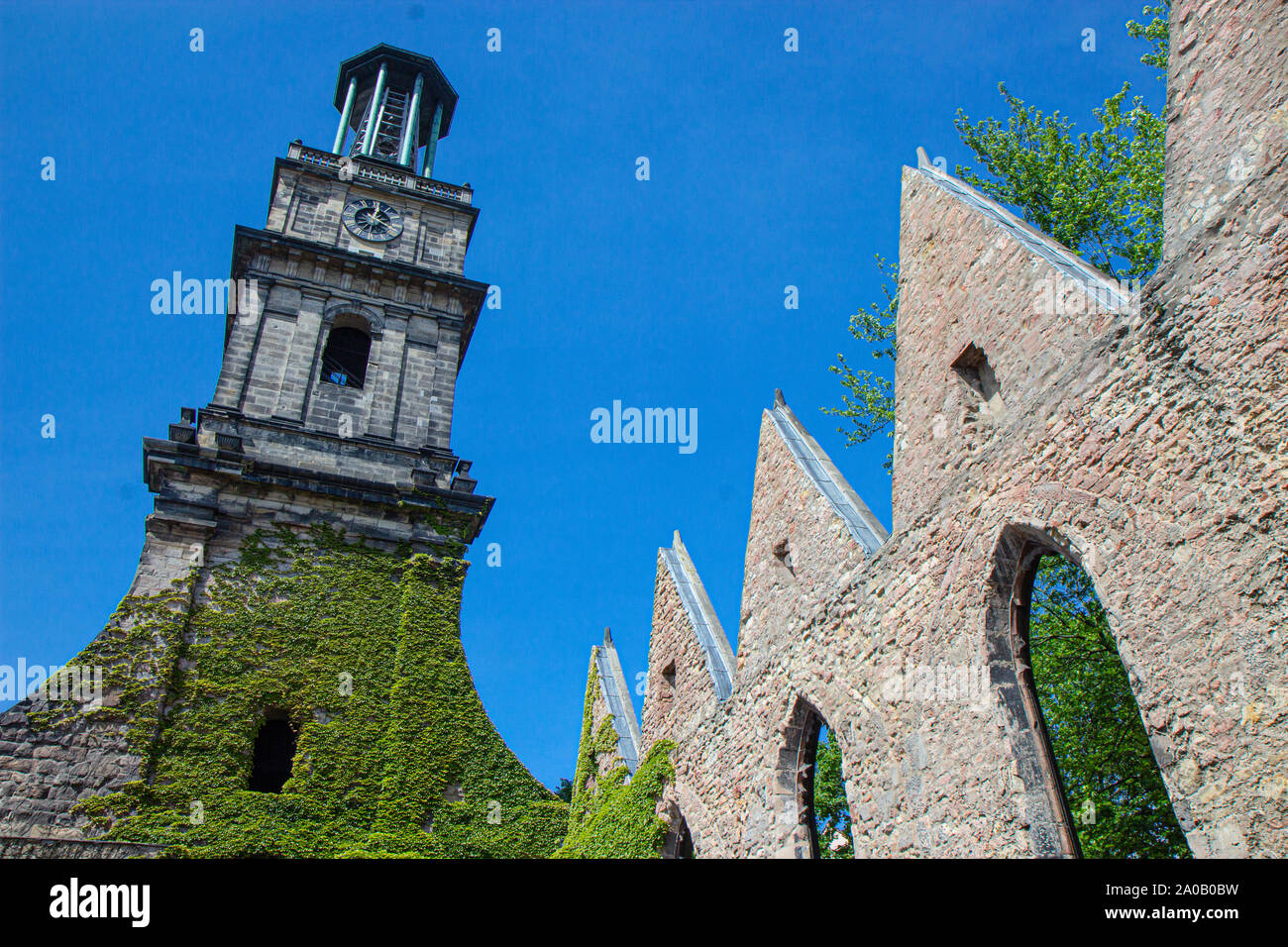 The Aegidienkirche was a church in Hanover, ruined in WW2 Stock Photo ...