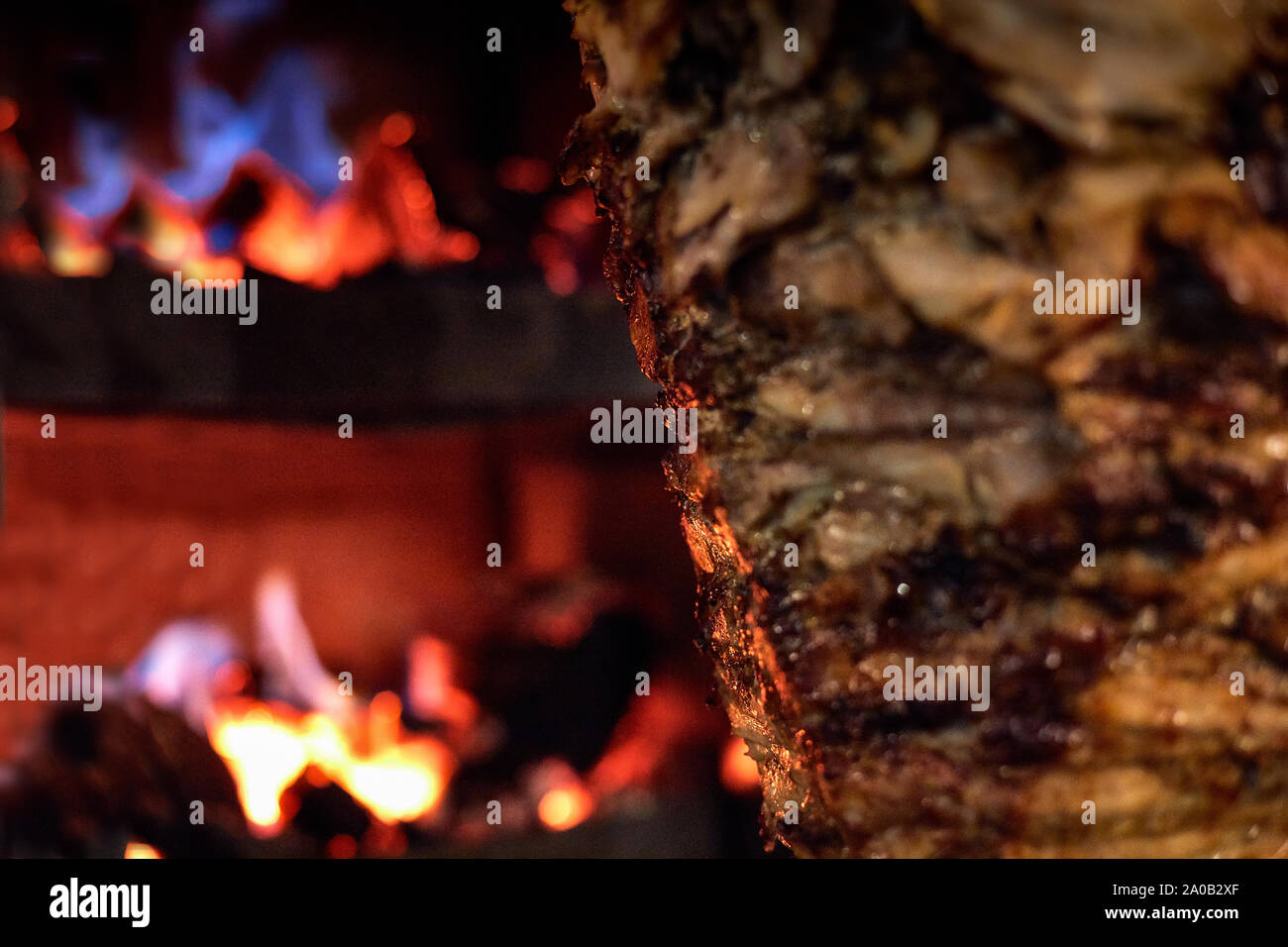 Rotisserie greek gyros hi-res stock photography and images - Alamy