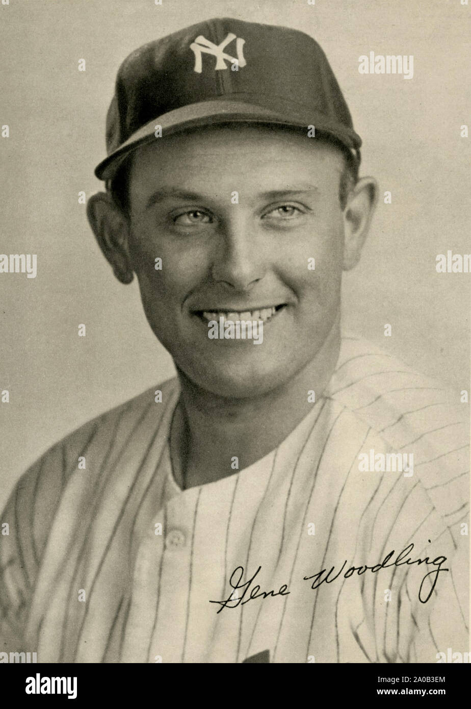 Vintage photograph of baseball player Gene Woodling who played with the ...