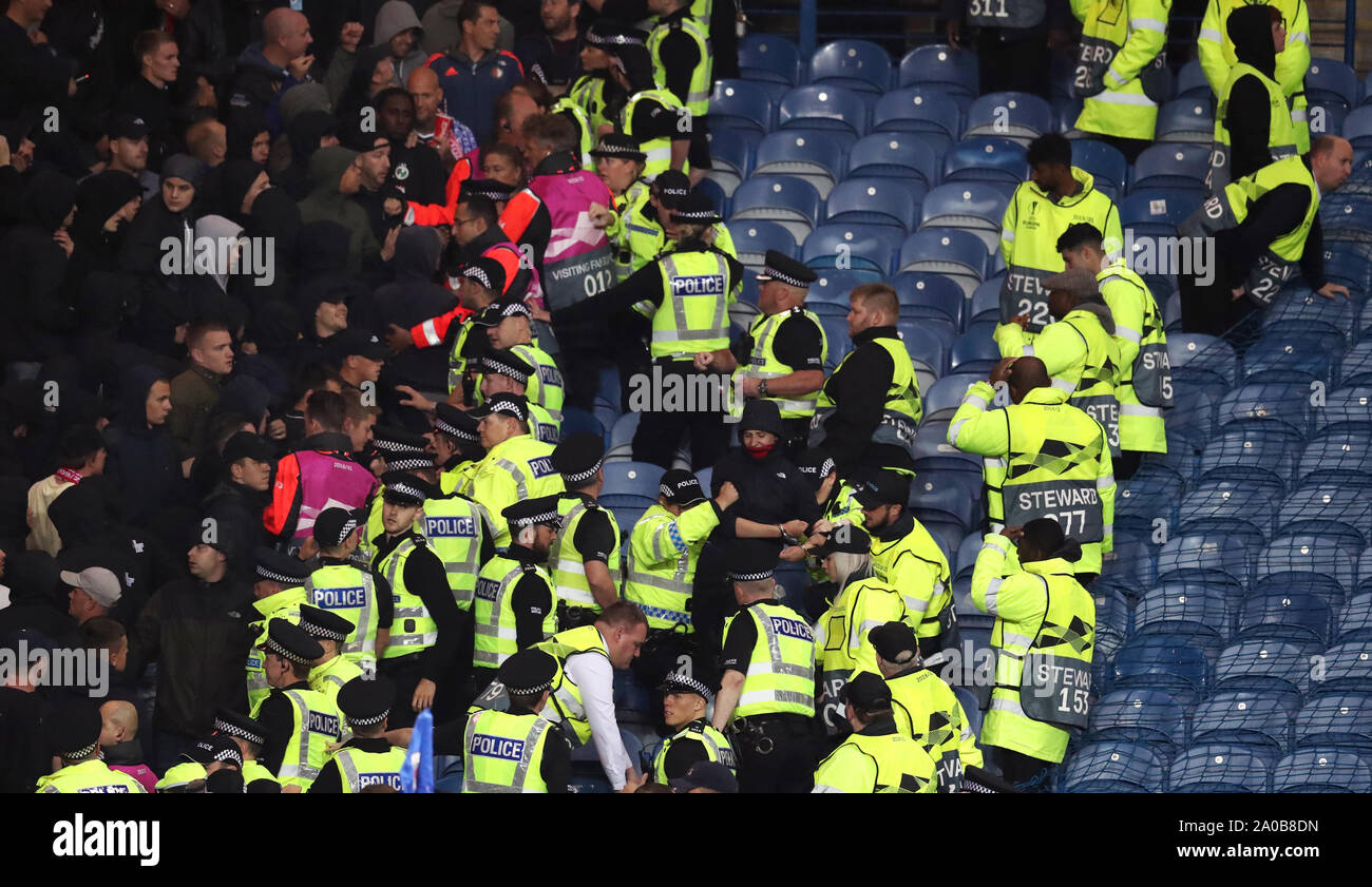 Police rangers football fans uefa hi-res stock photography and images ...