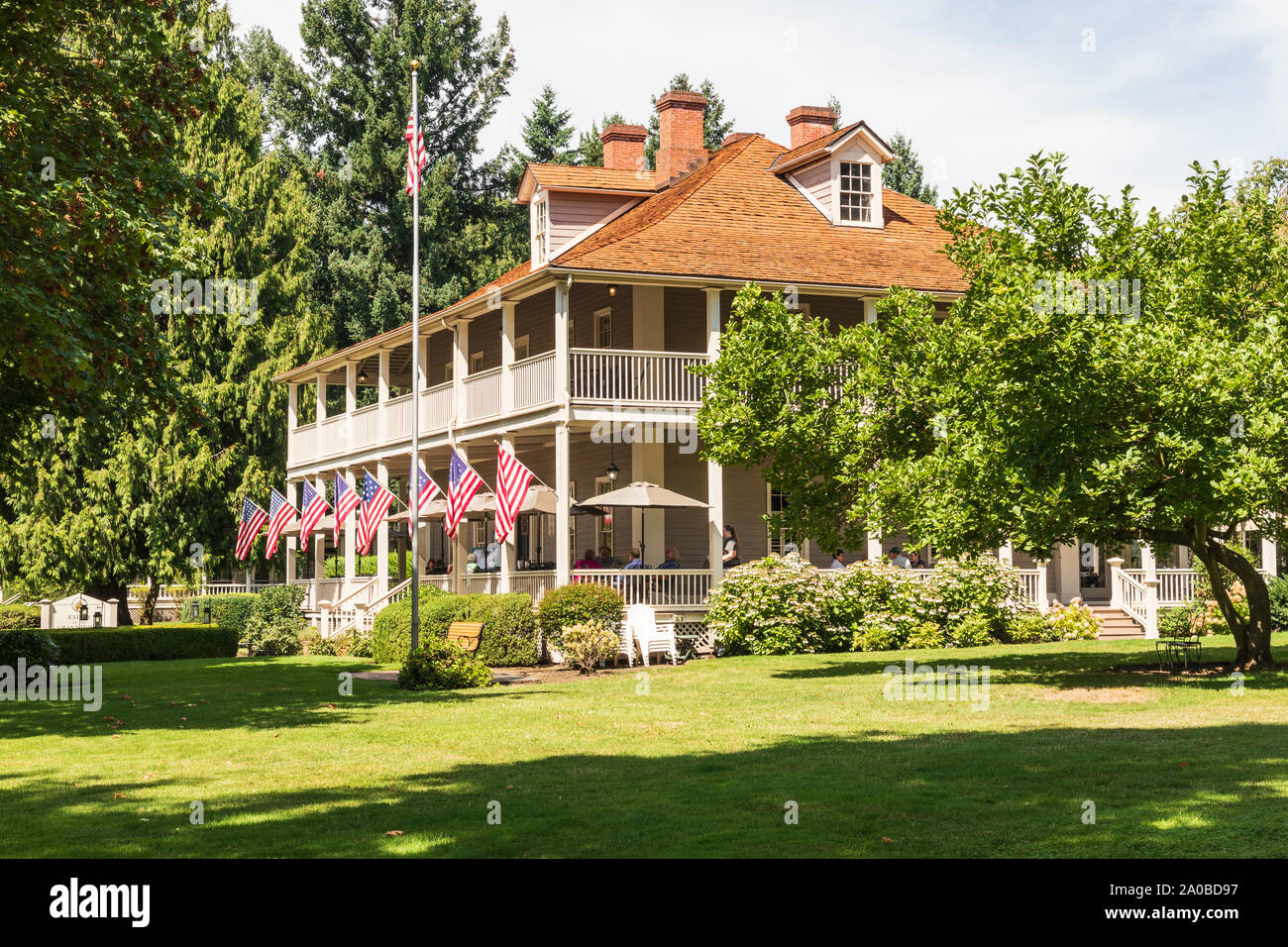 USA, Washington State, Fort Vancouver National Historic Site. The Grant ...