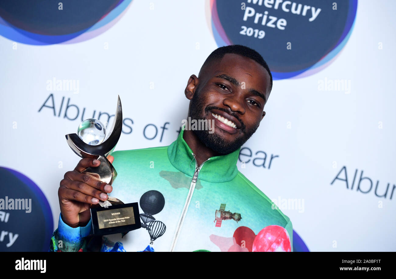 Dave celebrates winning the Mercury Prize for Album of the Year during ...
