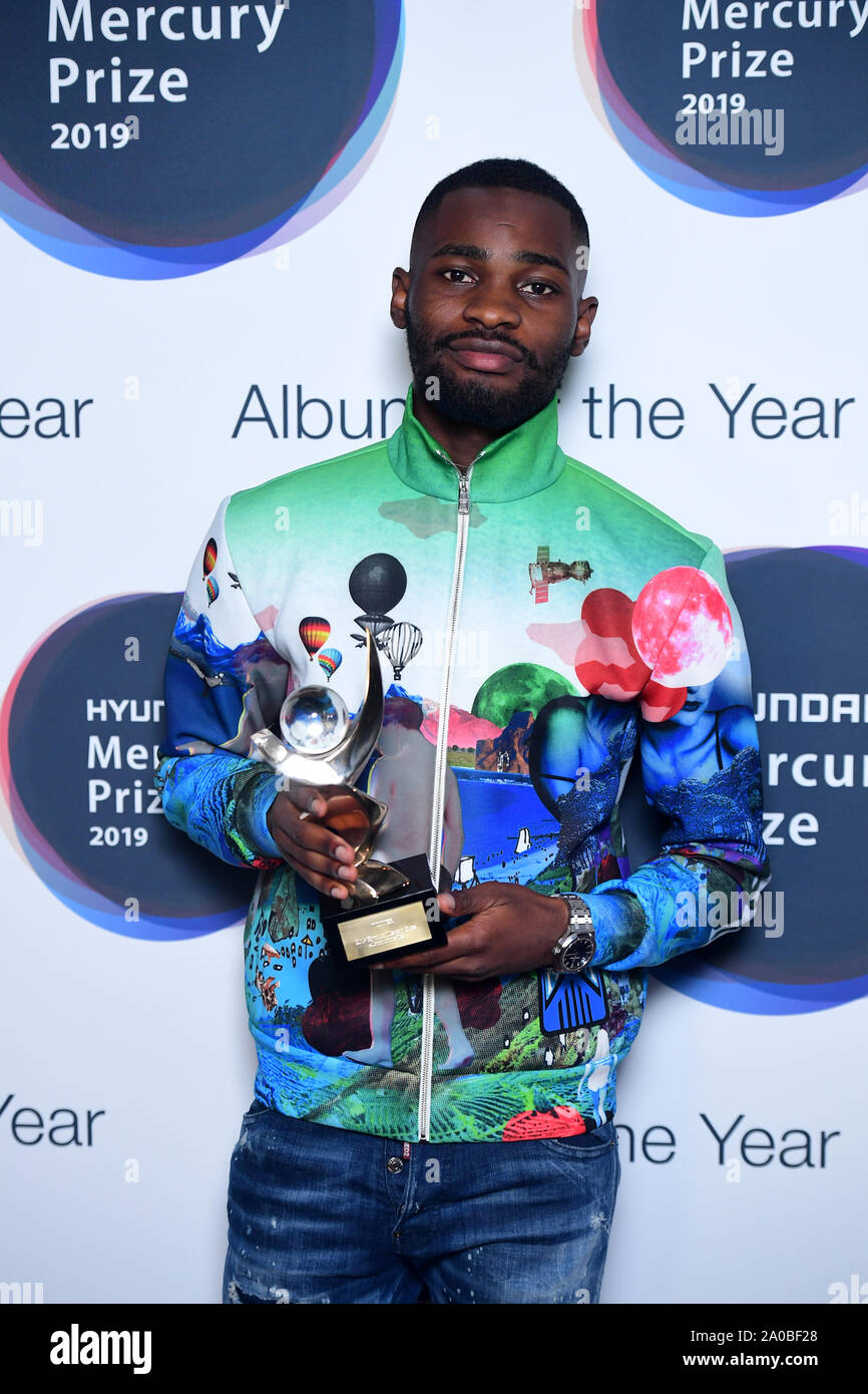 Dave celebrates winning the Mercury Prize for Album of the Year during ...
