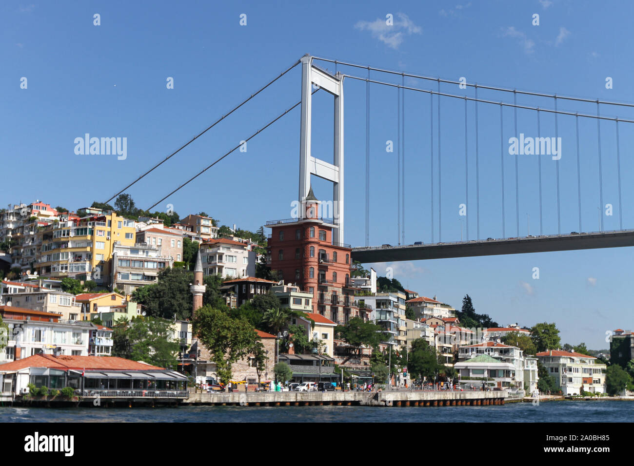 Buildings in Bosphorus Strait Side of Istanbul City, Turkey Stock Photo ...