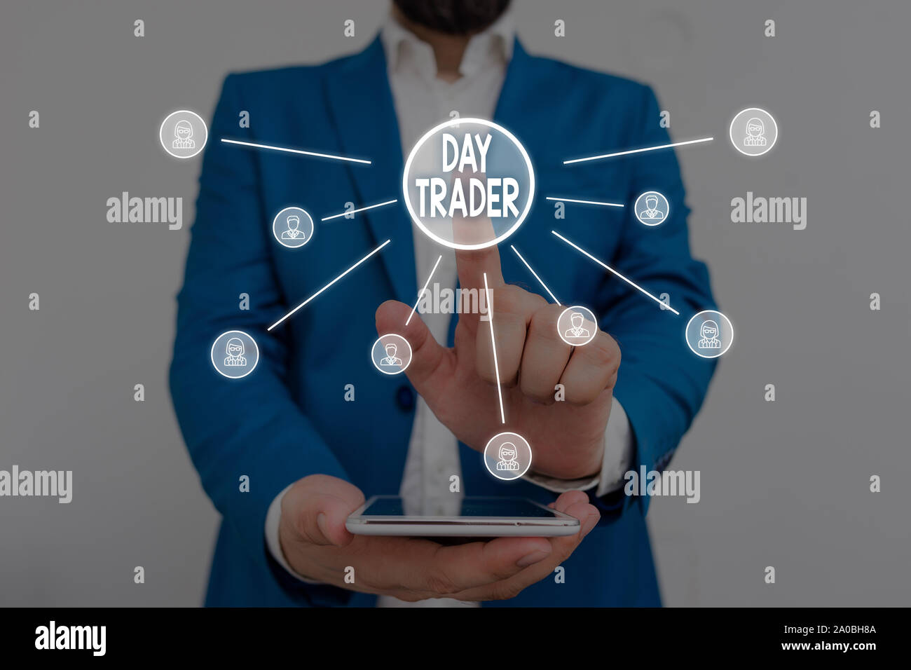 Text sign showing Day Trader. Business photo showcasing A demonstrating ...