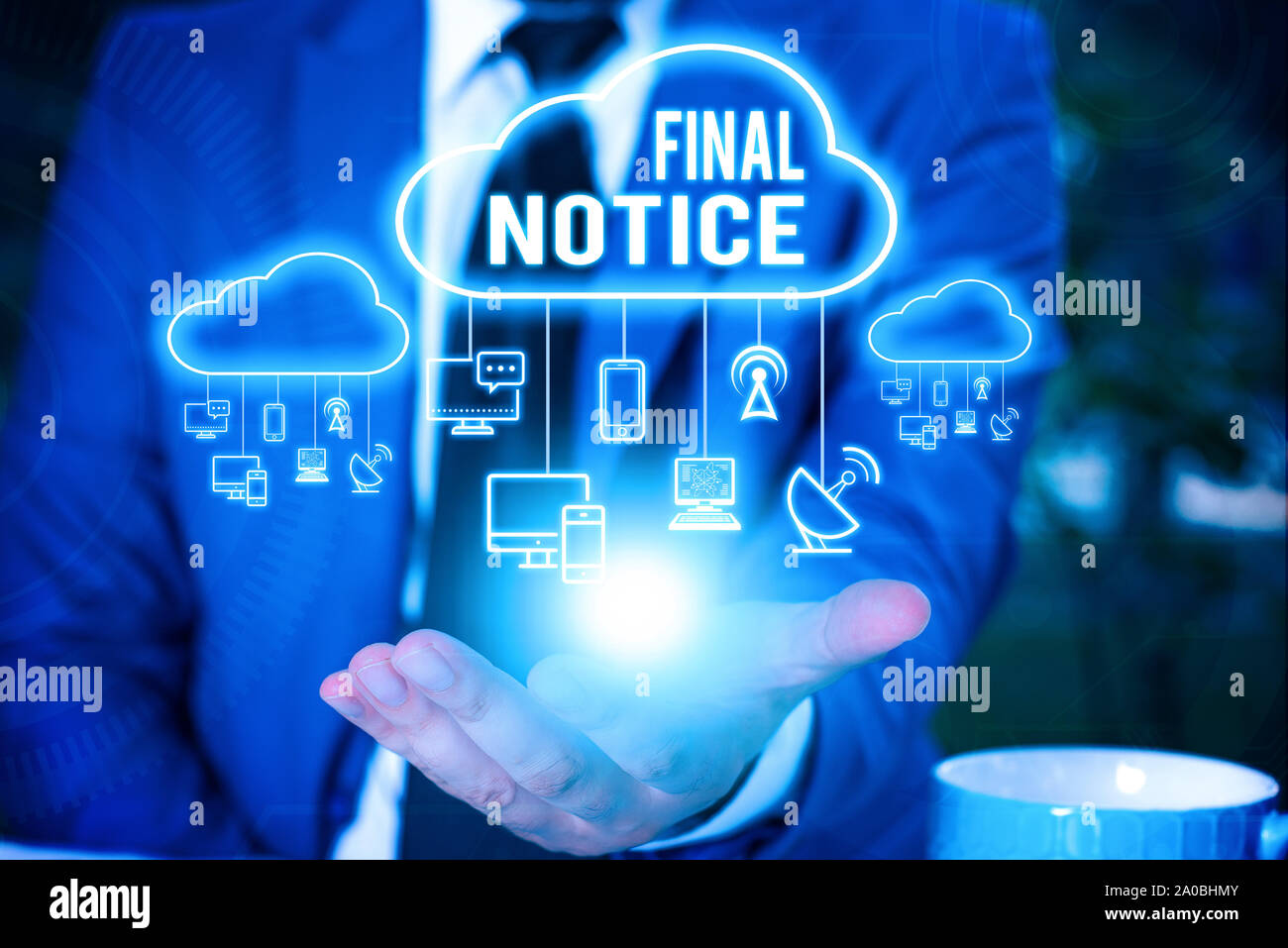 Writing note showing Final Notice. Business concept for Formal ...