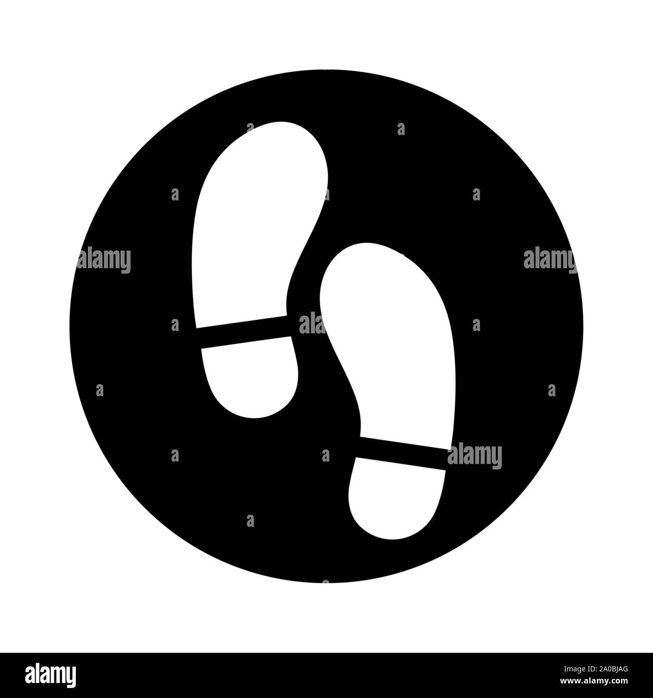 steps shoes print icon vector illustration design Stock Vector Image ...