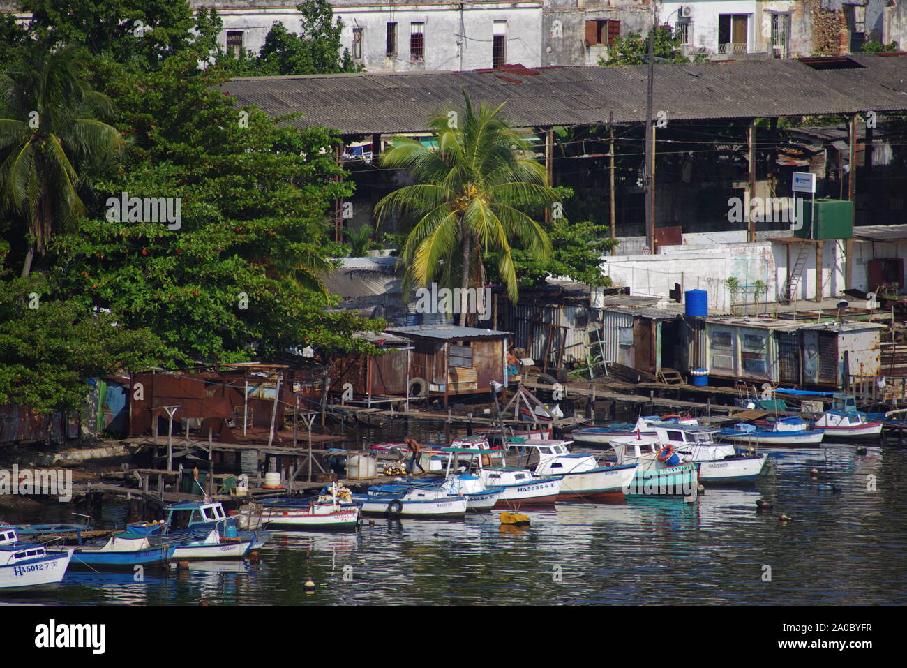 Havana, Cuba. Harbour and waterside / port Stock Photo - Alamy