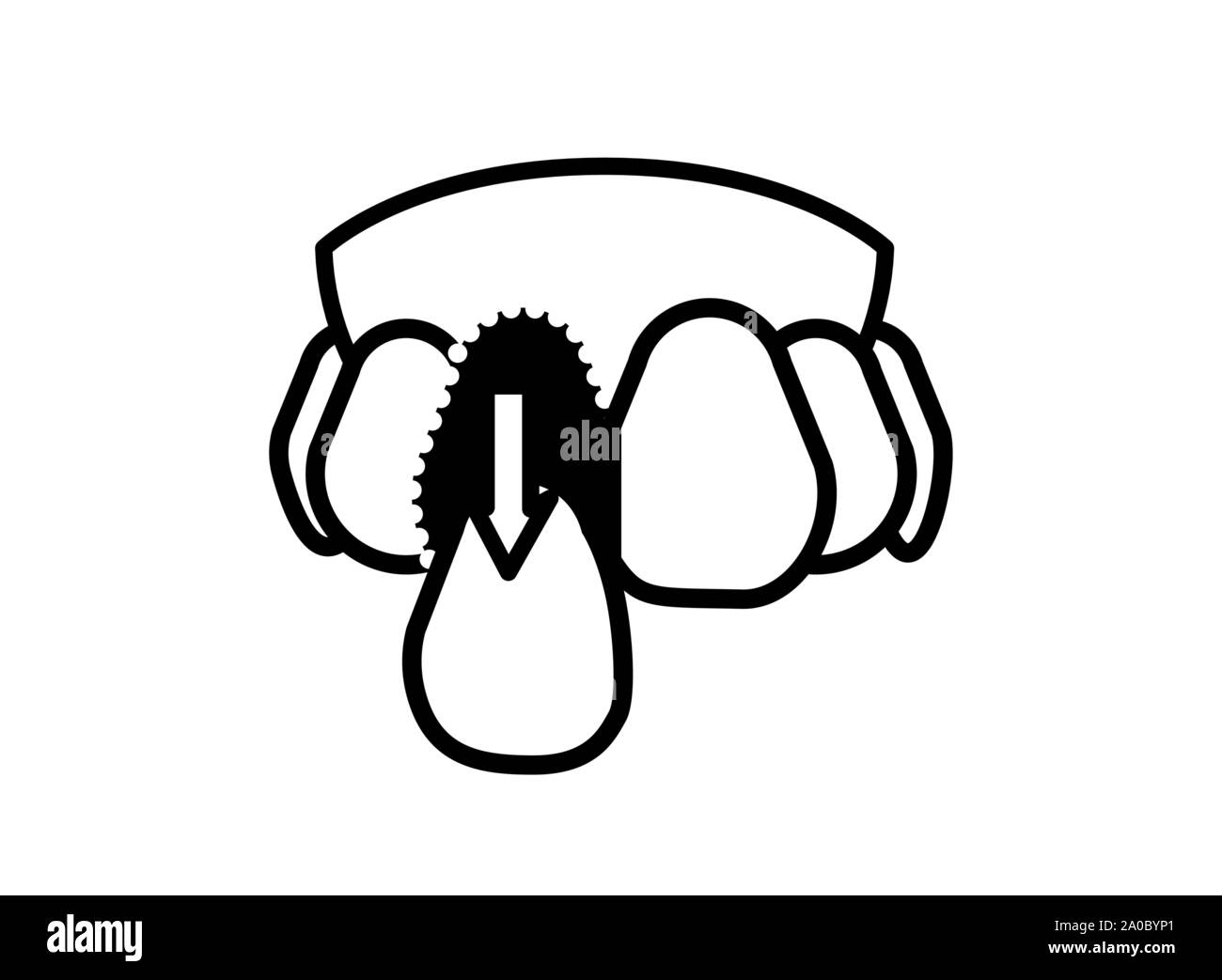 human teeth losing a tooth vector illustration design Stock Vector ...