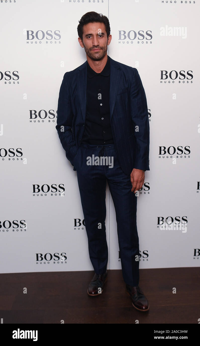 Kirk Newmann attending the christening ceremony for the Hugo Boss yacht ...