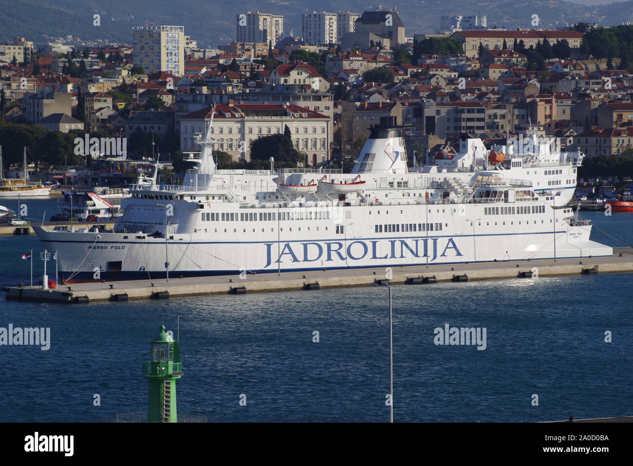 Jadrolinja ferry Marko Polo in Split, Croatia Stock Photo - Alamy