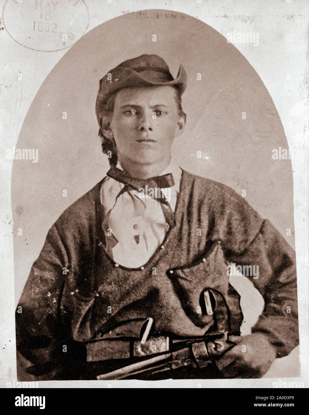 Jesse James portrait - 1882 Stock Photo - Alamy