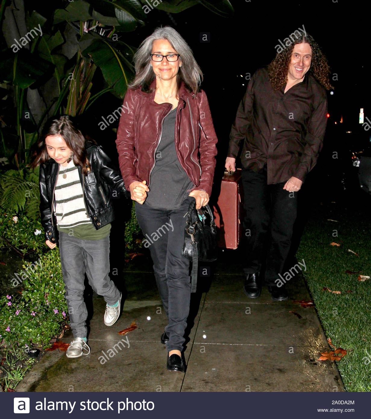 His Wife Suzanne Yankovic And Their Daughter Nina Yankovic Stock Photos ...