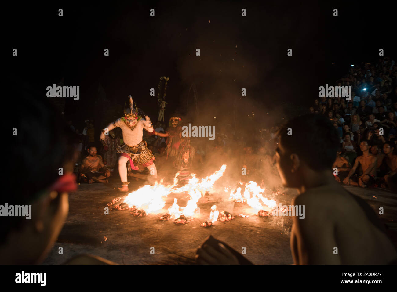 Bali, Indonesia - May 24, 2017: Balinese Group Dancer Perform ...