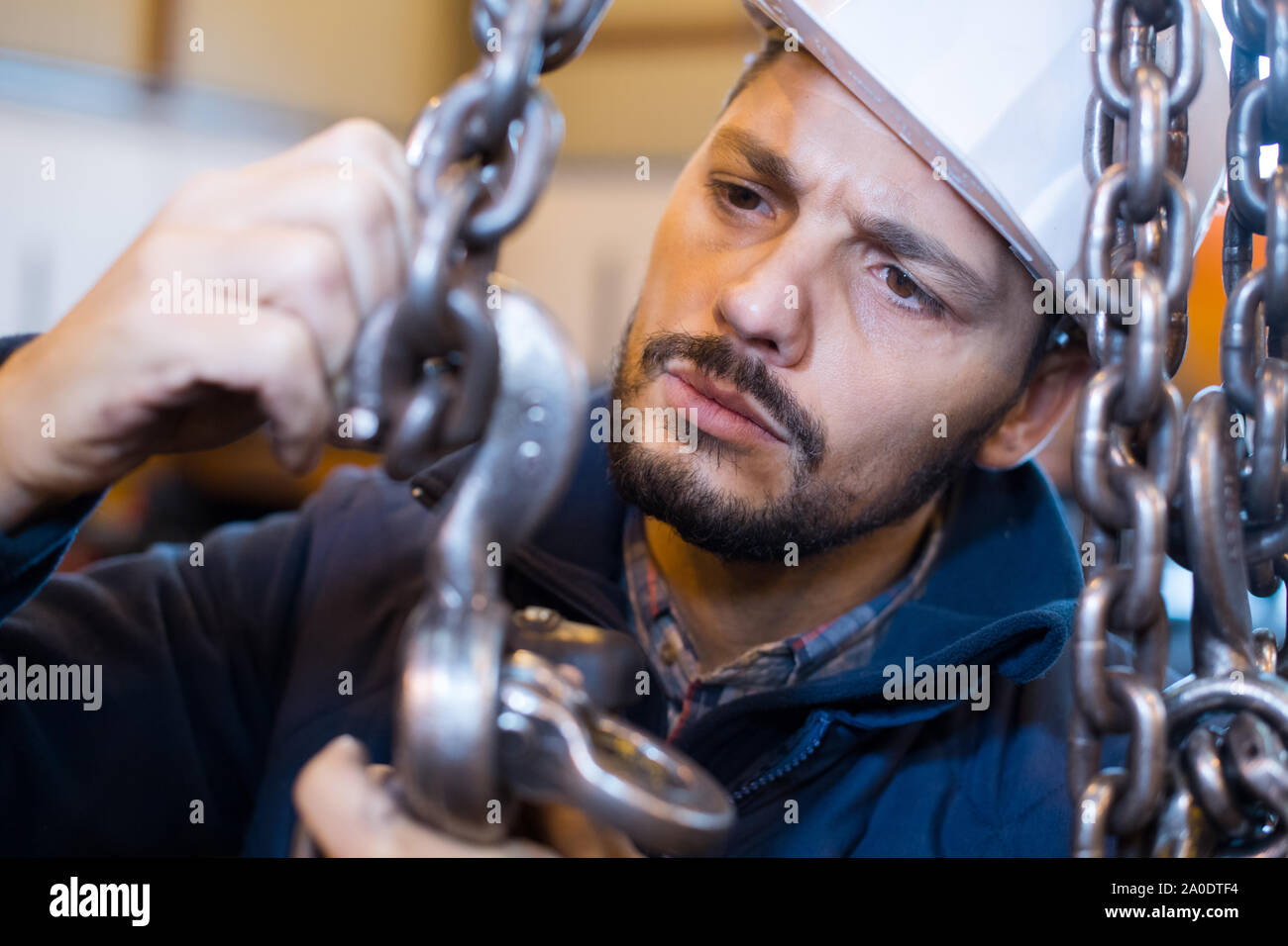 Man chain gate hi-res stock photography and images - Alamy
